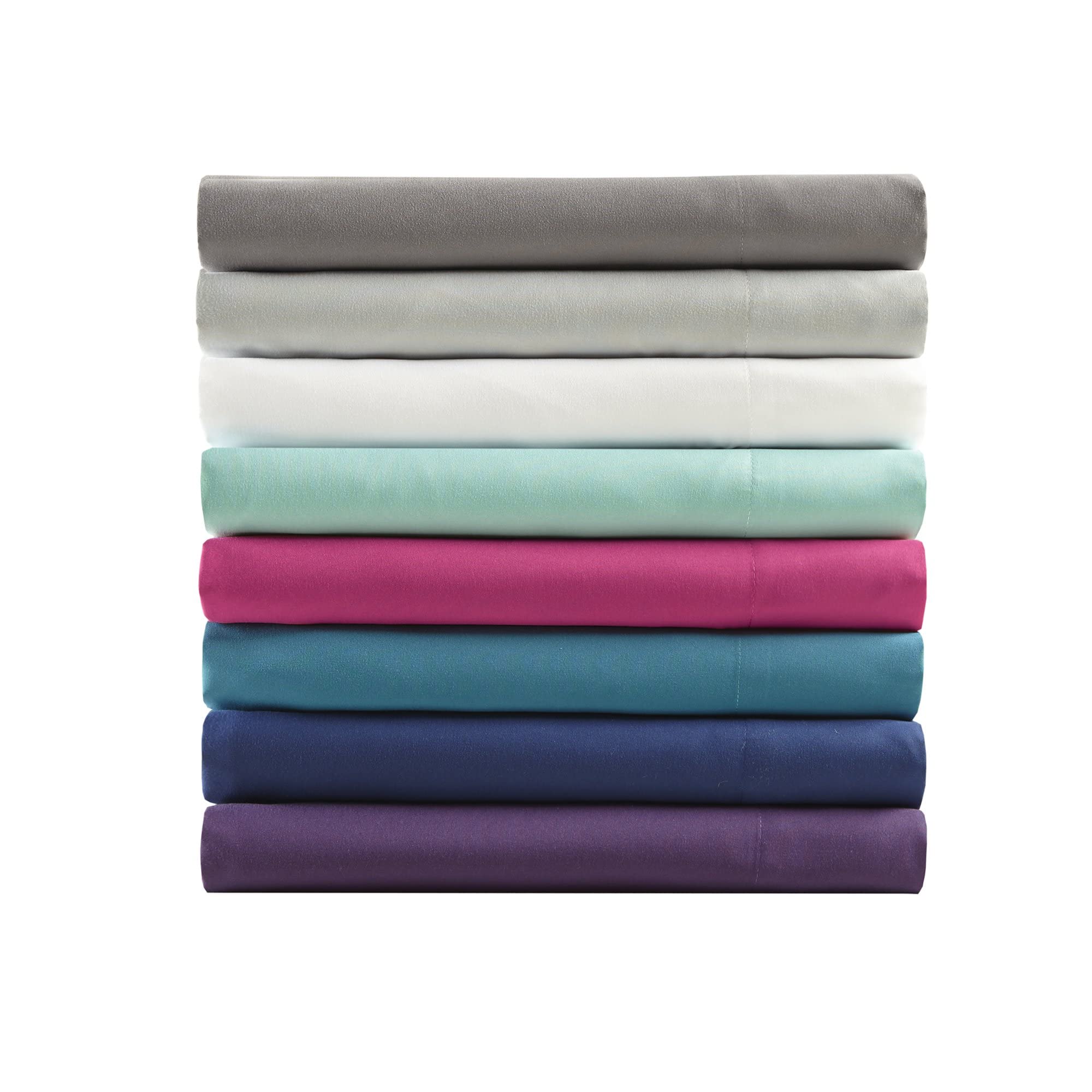 Comfort Spaces Microfiber Bed Sheets Set 14" Deep Pocket, Wrinkle Resistant, All Around Elastic - Year-Round Cozy Bedding Sheet, Matching Pillow Cases, Twin, Teal 4 Piece