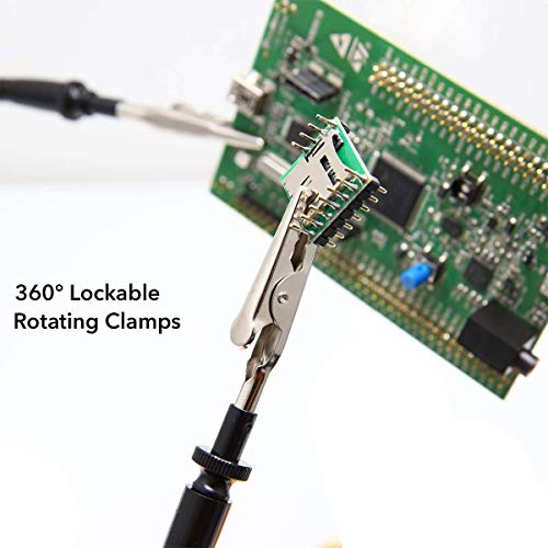 Fstop Labs - 2 Pack Set Flexible Gooseneck Metal Arms with Alligator Clips for Helping Hands Third Hand Tool Automobile Electronics Soldering Jewelry Painting Art Crafts Hobby