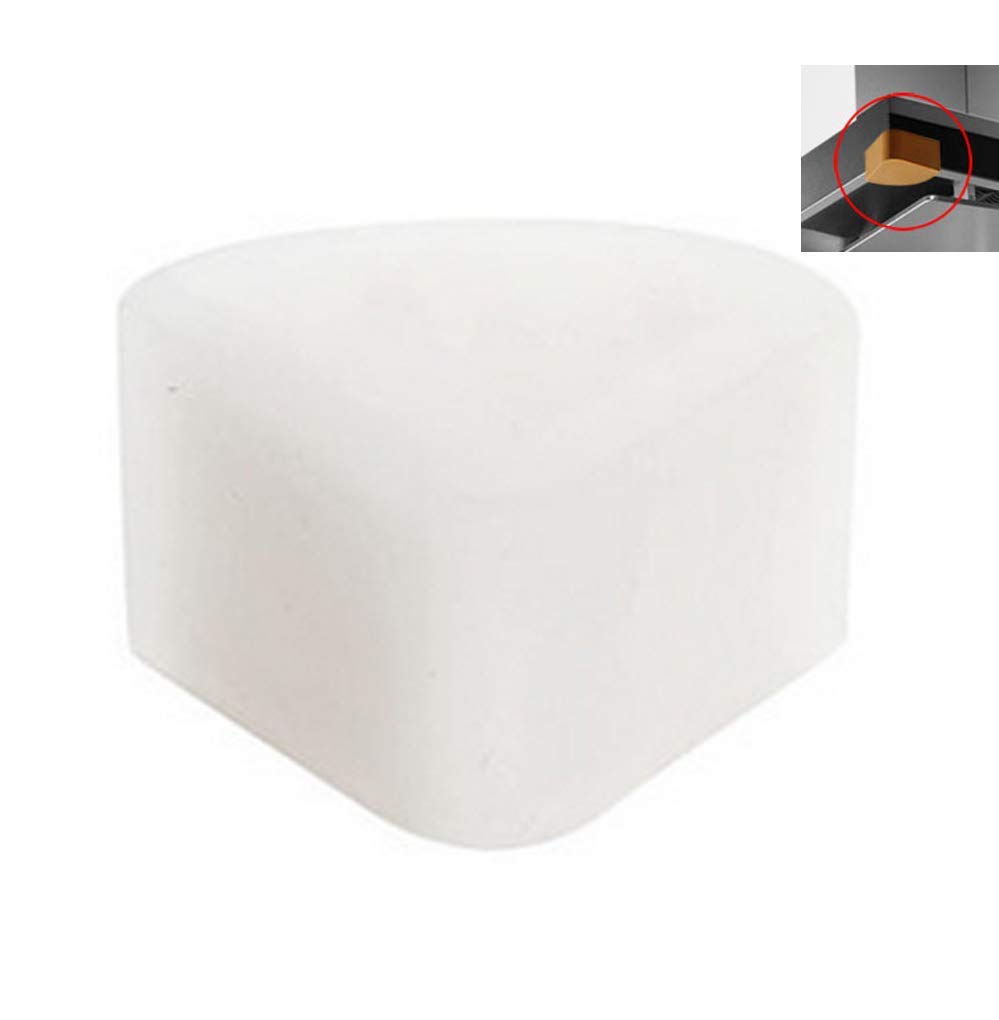Corner Guards/Kitchen Wall Mount Range Hood Safety Edge Protector/Head Protector/High Resistant Adhesive Gel/Range Hood Accessories/Child Safety Furniture Bumper/Protectors (2Pcs) (Transparent)