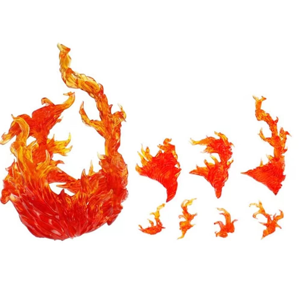 Dofaxgo Effect Burning Flame Action Figure Mount for Toy