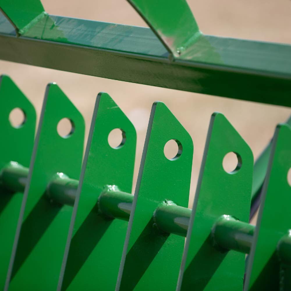 Titan Attachments 72" Root Grapple Rake Attachment Fits John Deere Loaders, Hook and Pin Connection