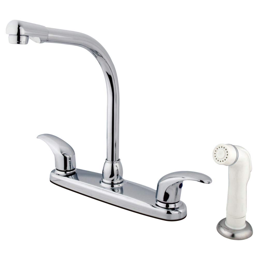 Kingston Brass KB711LL Legacy 8" Centerset Kitchen Faucet, Polished Chrome