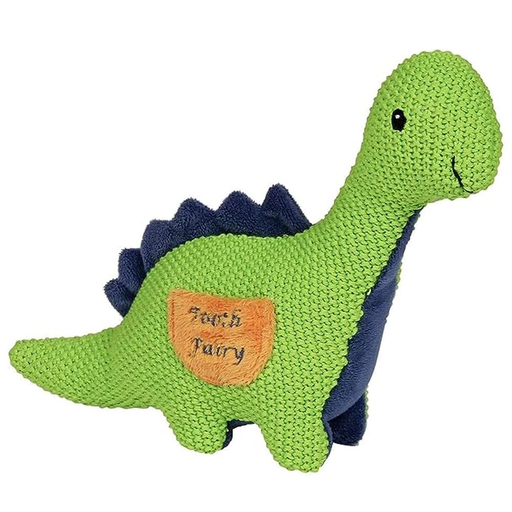 Maison Chic Plush Tooth Fairy Pillow for Little Boys and Girls About to Loose a Tooth (Dinosaur, Danny)