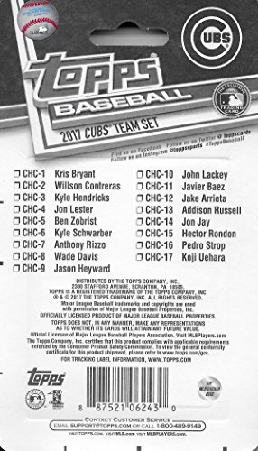 Hperycal 2017 Topps Factory Sealed Limited Edition 17 Card Team Set with Kris Bryant Kyle Schwarber Plus 2016 World Series Champions_AB
