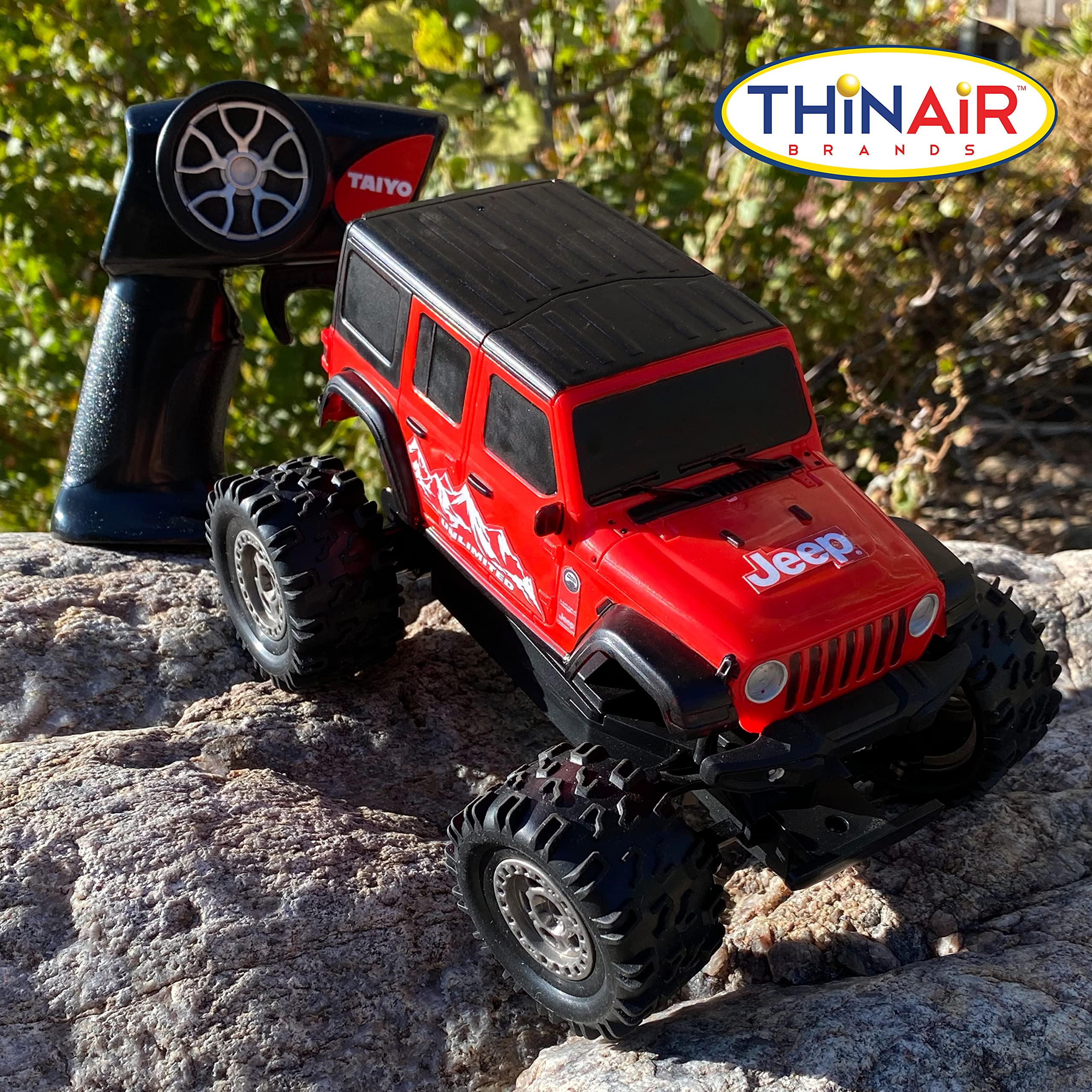 Thin Air Brands RC Truck, 1:22 Scale Remote Control Car with Handset Controller for Off-Road, High Speed, Fast Hobby Action for Kids and Adults, 2.4Ghz, Red, Ages 6+