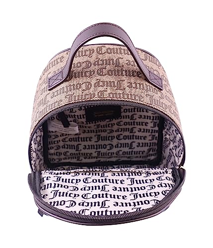 Juicy Couture Pullout Pouch Backpack Taupe/Dark Brown One Size