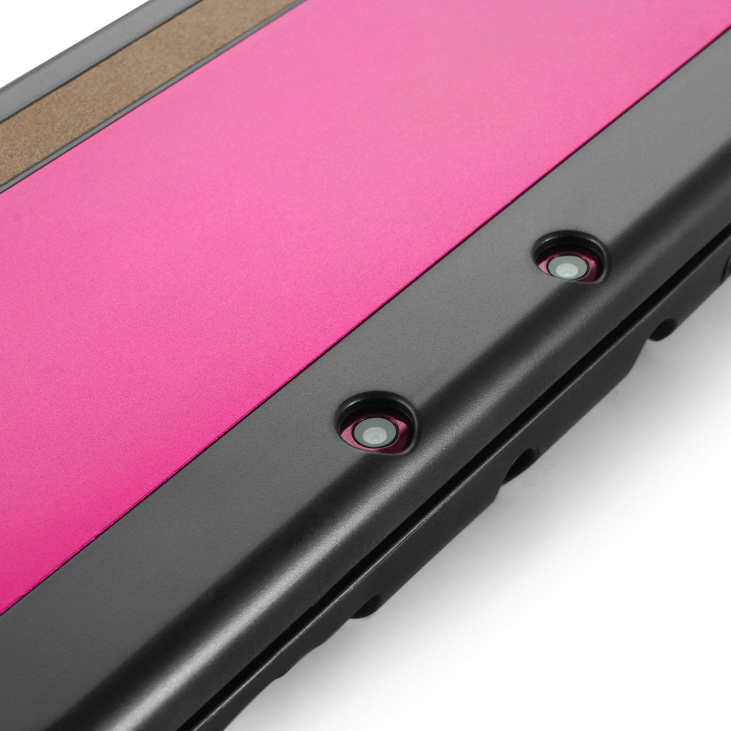 TNP New 3DS Case (Hot Pink) - Plastic + Aluminium Full Body Protective Snap-on Hard Shell Skin Case Cover for New Nintendo 3DS 2015 - [New Modified Hinge-less Design]