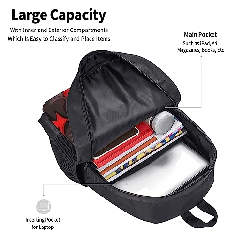 KEWRJFWA Anime Black Clover Backpack Canvas Backpack for Man Women Daily Quick drying Simple Cartoon Bags Office Travel Backpack