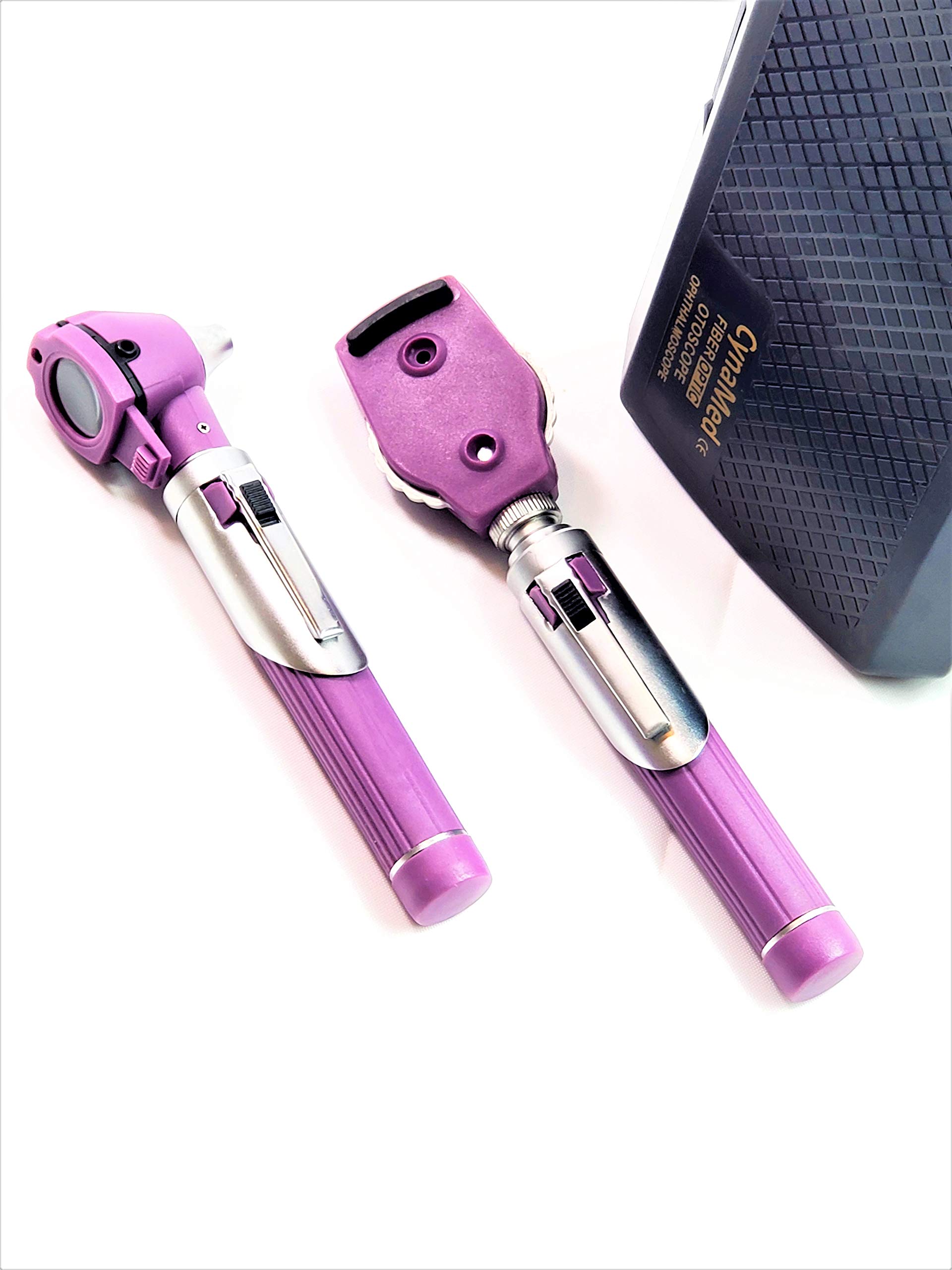 PURPLE OTOSCOPE SET -LED Otoscope/School Kit-CYNAMED