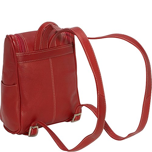 Le Donne Leather Womens On The Go Backpack (Tan)