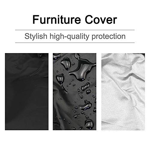 Naiveroo Outdoor Zero Gravity Folding Chair Cover Waterproof Dustproof Lawn Patio Furniture Covers All Weather Resistant 28"x43"(Black)