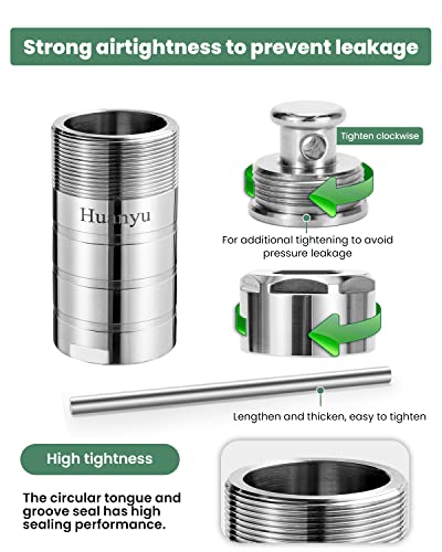 Huanyu 50ml PTFE Lined Hydrothermal Synthesis Autoclave Reactor 200℃ 3Mpa with PTFE Chamber High Pressure Digestion Tank Stainless Steel vessel Kettle for lab corrosion resistance