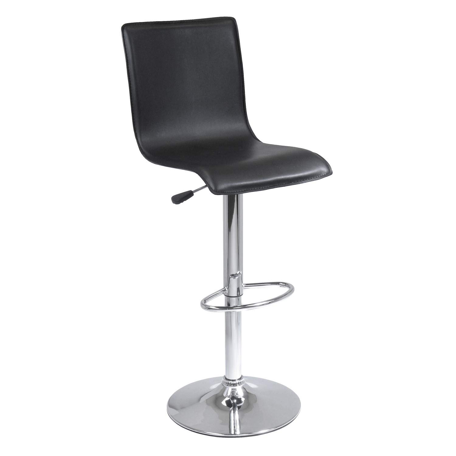 Winsome Spectrum 3 Piece Round Pub Table Set, Black / Metal, 28"