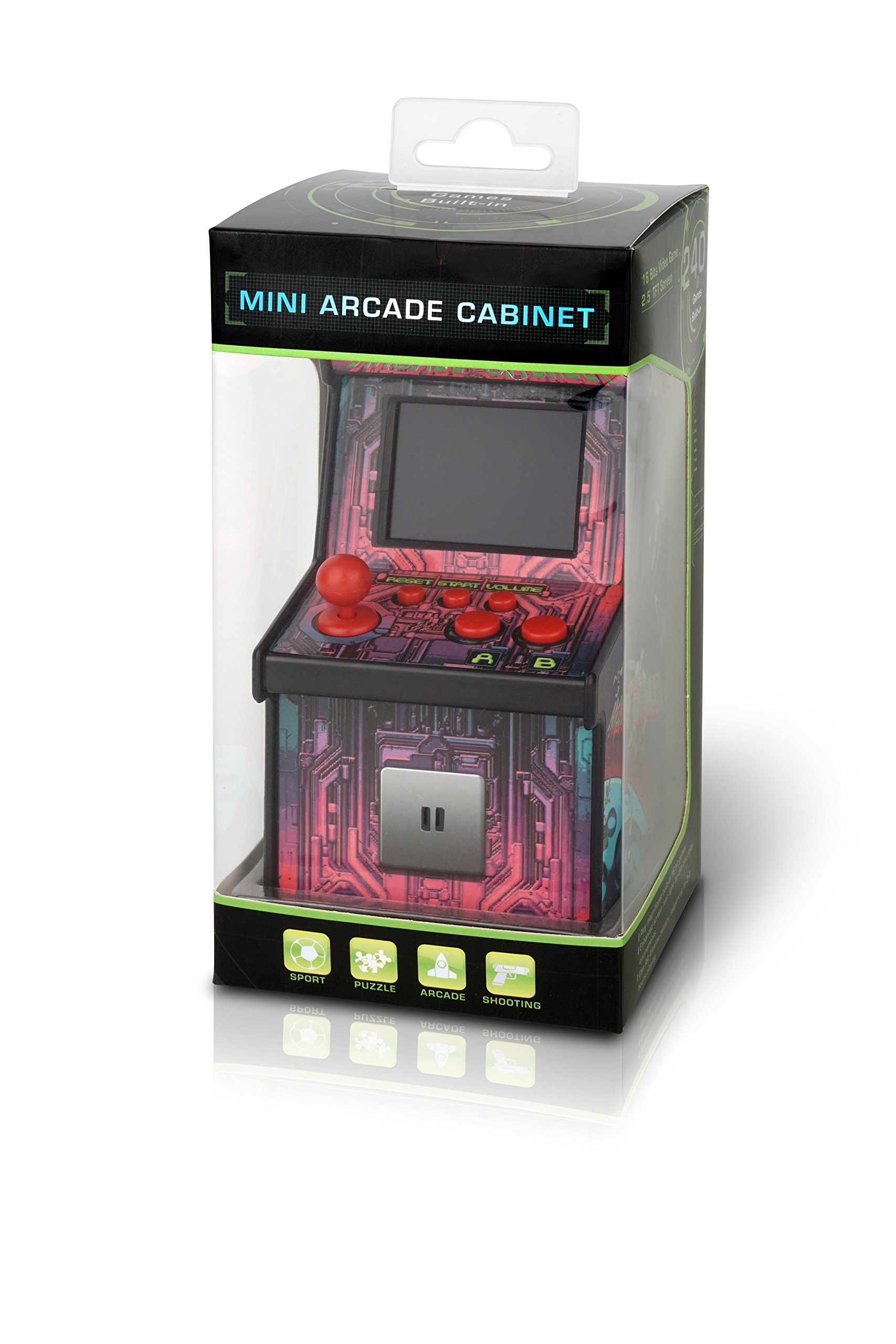 Retro Arcade Video Game Cabinet IWAWA Mini Table-style Build-in 220 Games Portable Handheld Gaming System Console Machine for Kids 5-10 [video game]