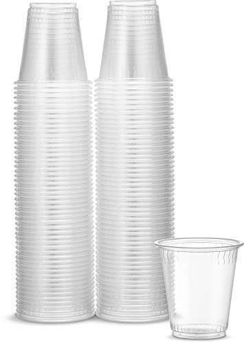 PLASTICPRO 3 oz Disposable Plasic Clear Drinking Cups [200 Count]
