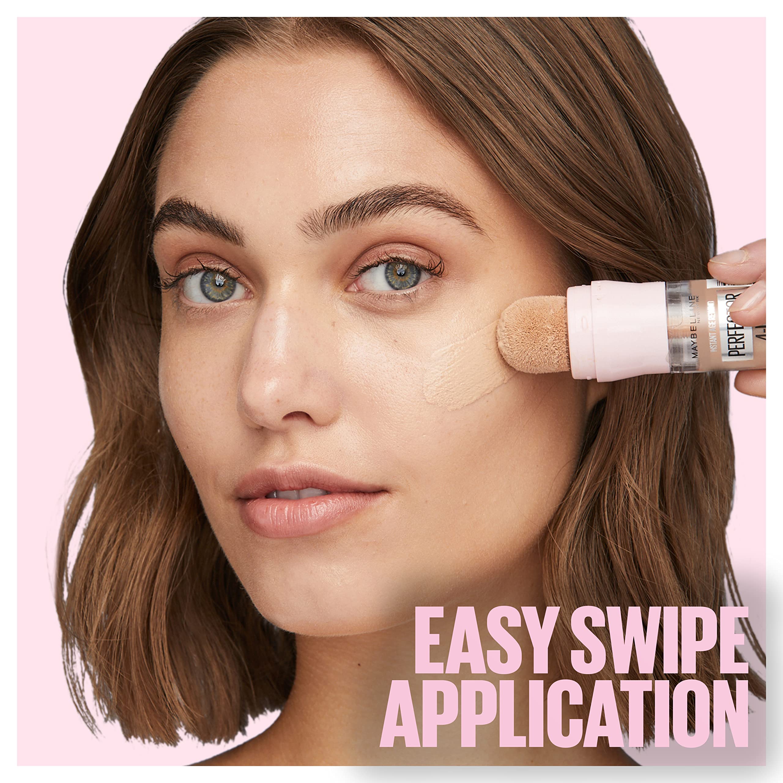 Maybelline New York Instant Age Rewind Instant Perfector 4-In-1 Glow Makeup - Primer, Concealer, Highlighter and BB Cream in 1, Fair/Light, 0.68 fl oz