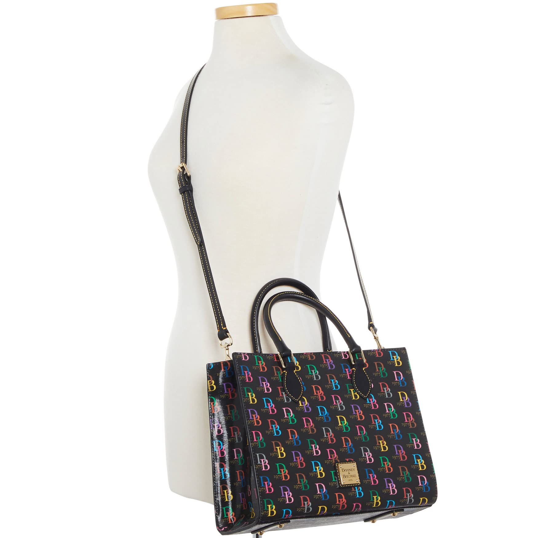 Dooney & Bourke Handbag, Db75 Multi Janine Satchel - Black