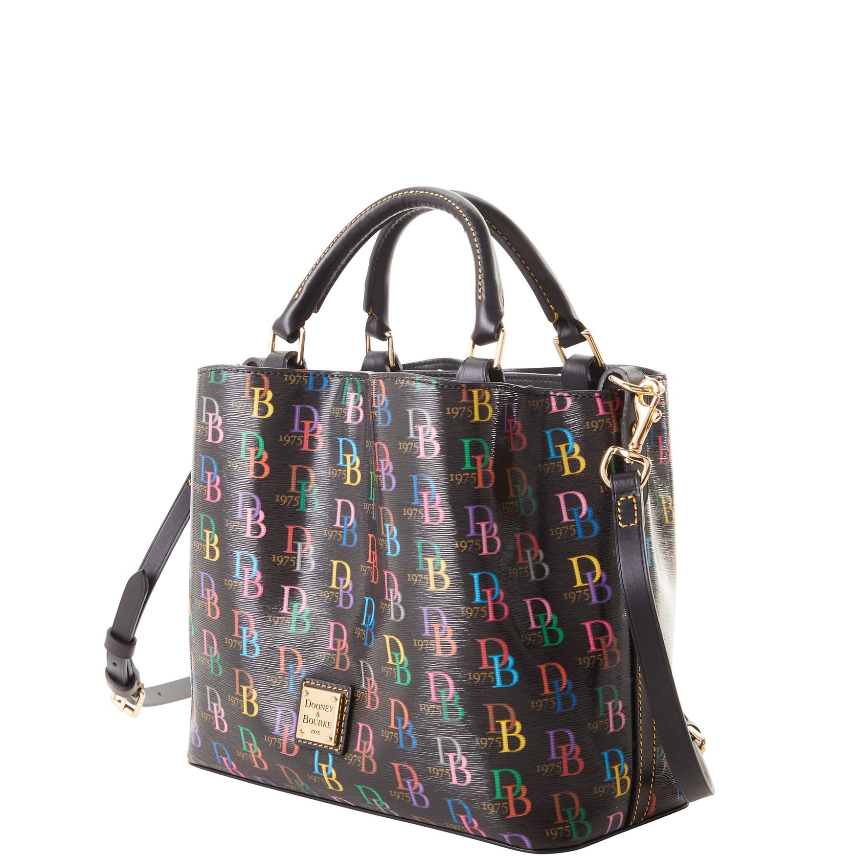 Dooney & Bourke Handbag, Db75 Multi Small Brenna Satchel - Black