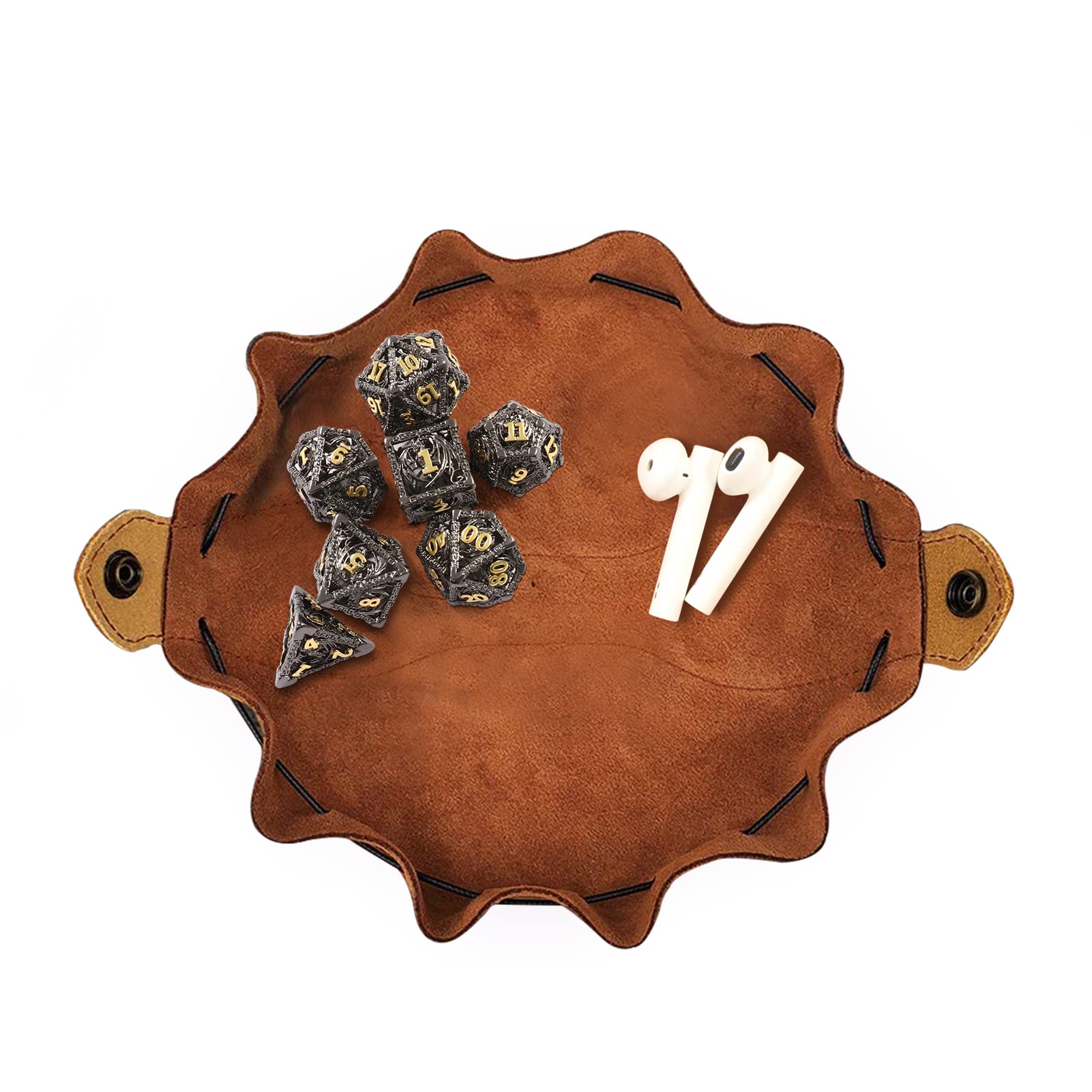 DND Dice Bag Draw String Dice Pouch,for Dungeons and Dragons RPG Tray D&D Dices Pocket,D and D Jewelry Tarot Coins and Accessories with Great DND Box Gifts (Cthulhu)
