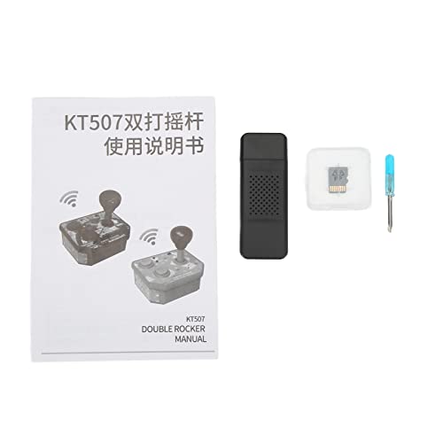 Double Joystick Game Console, Game Console Joystick Various Games High Resolution Graphics Black for Travel