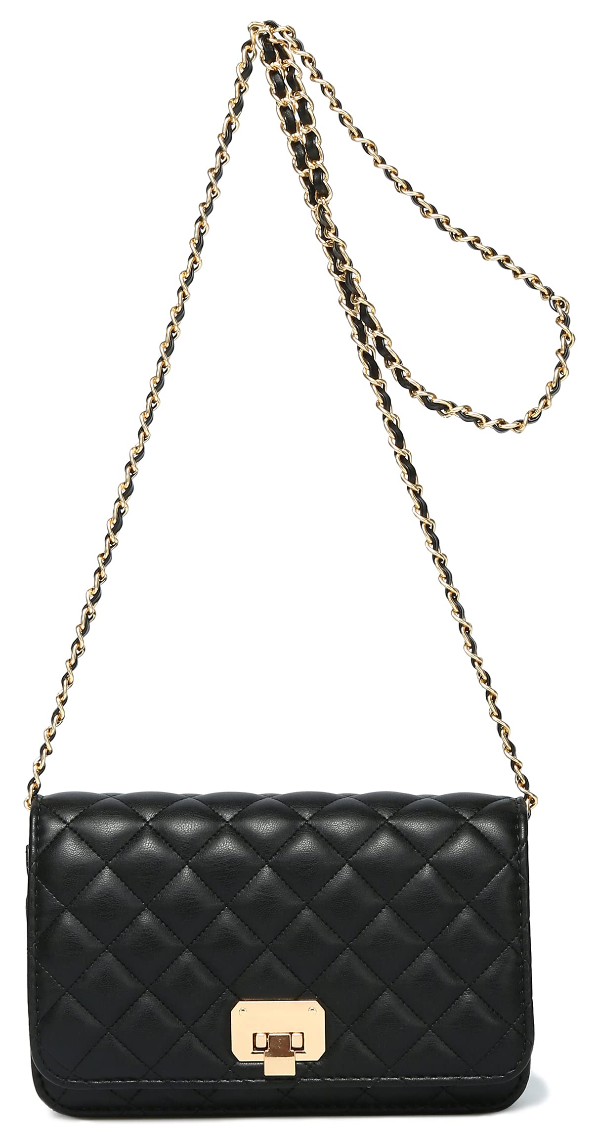 Time Pawnshop Women Shoulder Bag Quilted Crossbody Purse Designer Lattice Leather Chain Bag