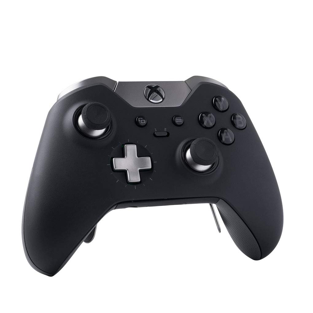TOMSIN Replacement D-Pads for Xbox Elite Controller and Xbox One Controller, Magnetic Directional Pad Kits for Xbox Elite Controller Series 2 (Faceted and Standard) (Silver)