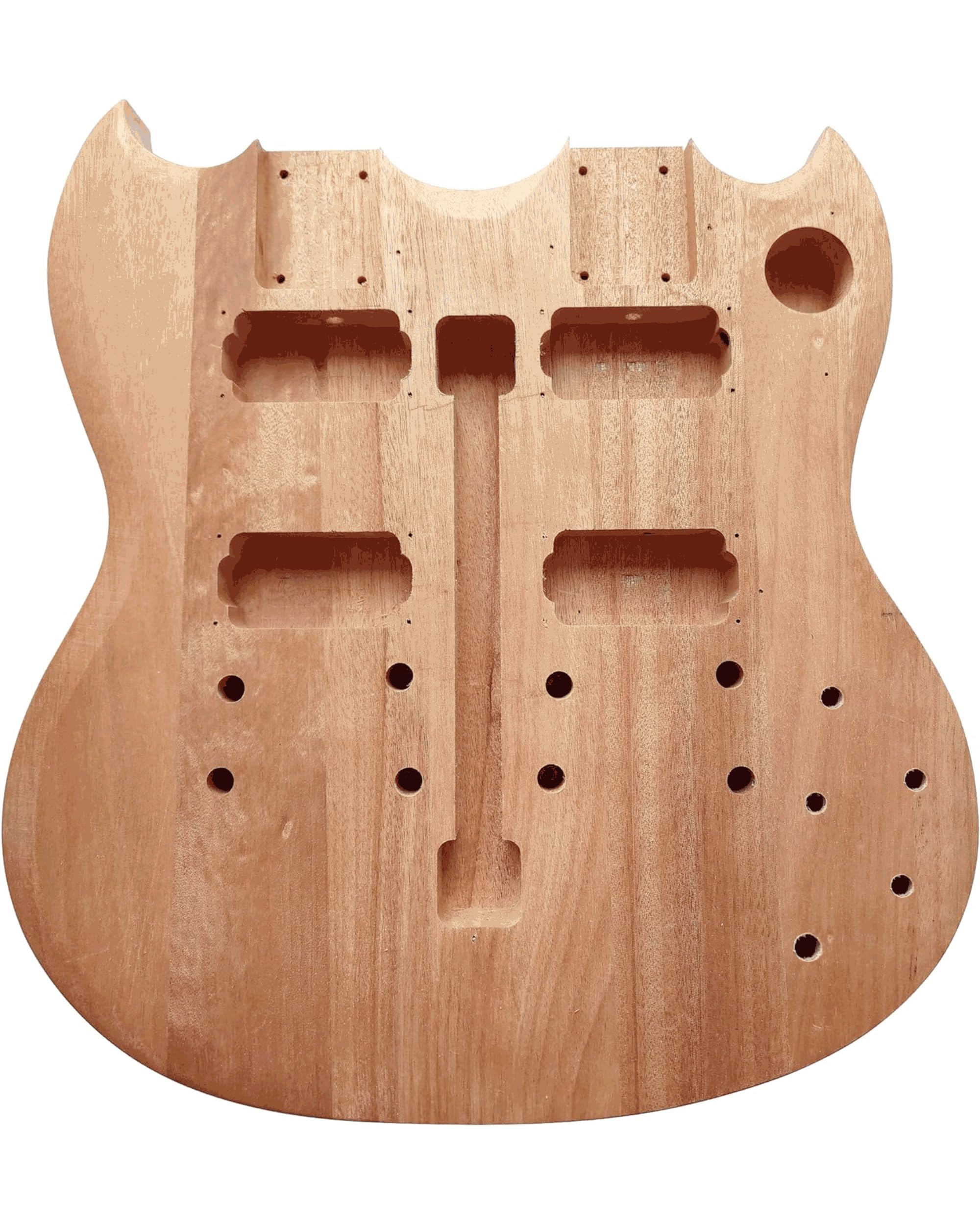 Double Neck Guitar Kits Beginner Kits 12 String Right Handed with Mahogany Body Mahogany Neck Rosewood Fingerboard Chrome Hardware Build Your Own Guitar.