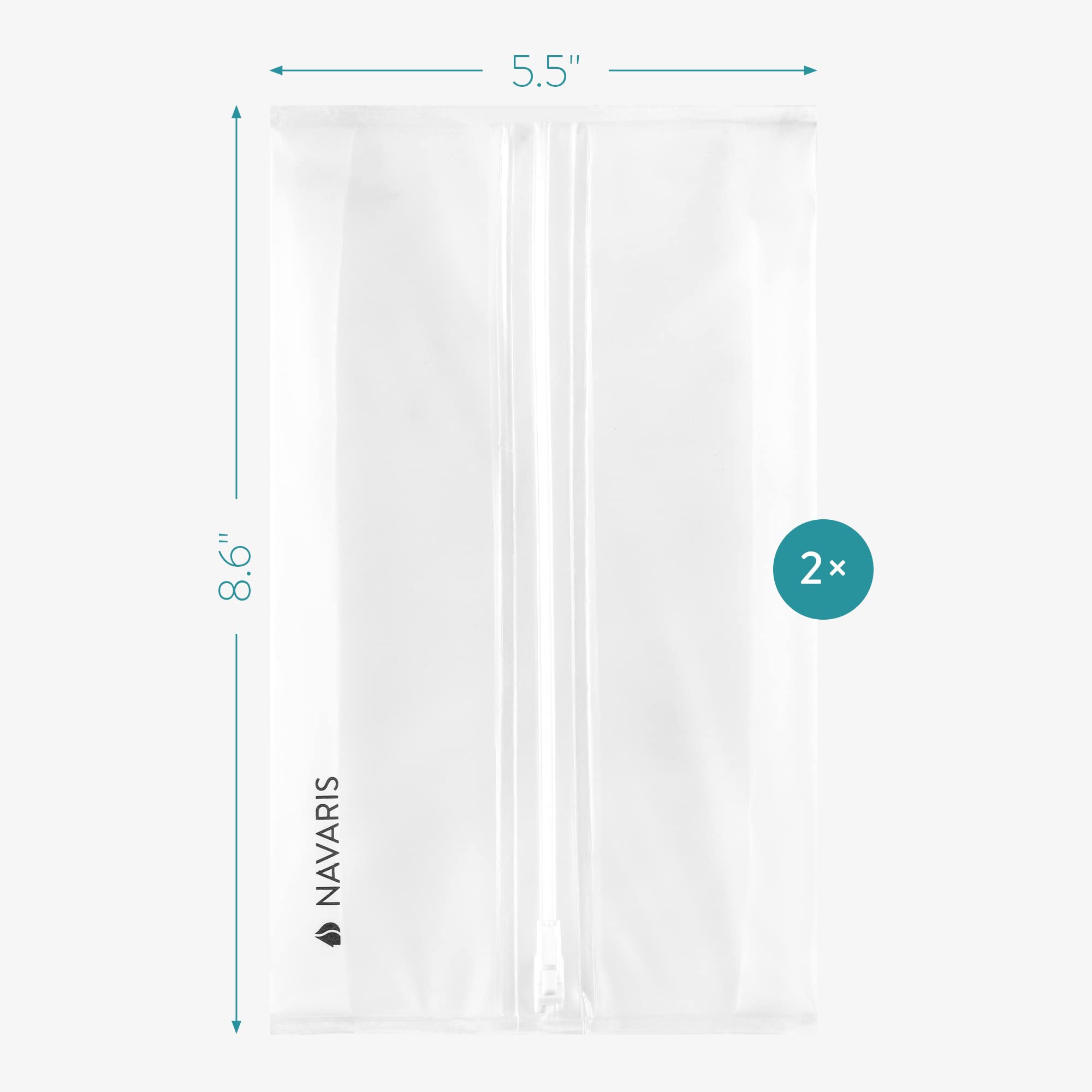 Navaris Wet Wipes Dispenser - Set of 2 Baby Wipe Travel Refillable Pouch Holder Container Bag Case - Portable Flushable Wipes Dispenser - Opaque