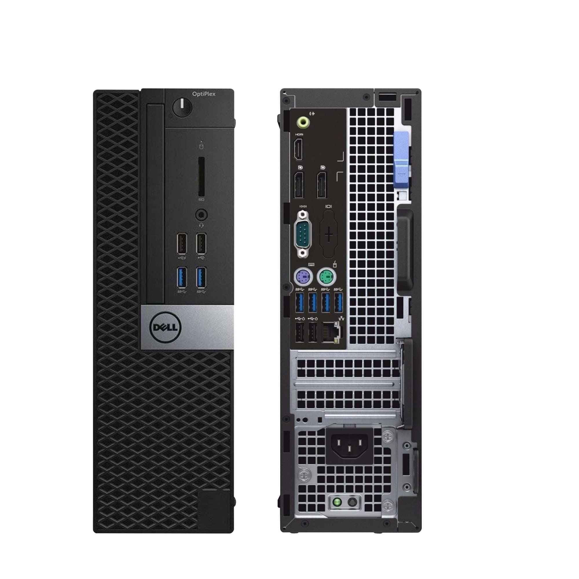 Dell OptiPlex 7040 SFF Computer Desktop PC with 27 Inch Monitor Intel Core i7 6700 3.4GHz Processor, 16GB RAM, 512GB SSD, Keyboard & Mouse, WiFi | Bluetooth, HDMI, Windows 10 Pro (Renewed)