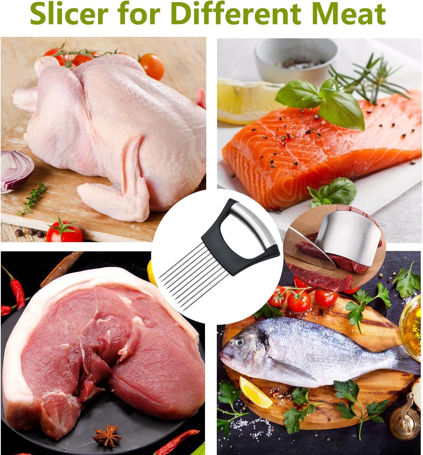 JK-GMTE Finger Guards for Cutting, 2 Pcs Stainless Steel Finger Protector for Cutting Food, Knife Guard, Chopping Protector for Dicing and Slicing in Kitchens