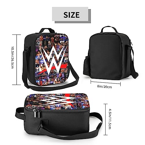 Kanou Backpack 3 Piece Set School Bag Bookbag with Lunch Box And Pencil Case Set for Boys Girls