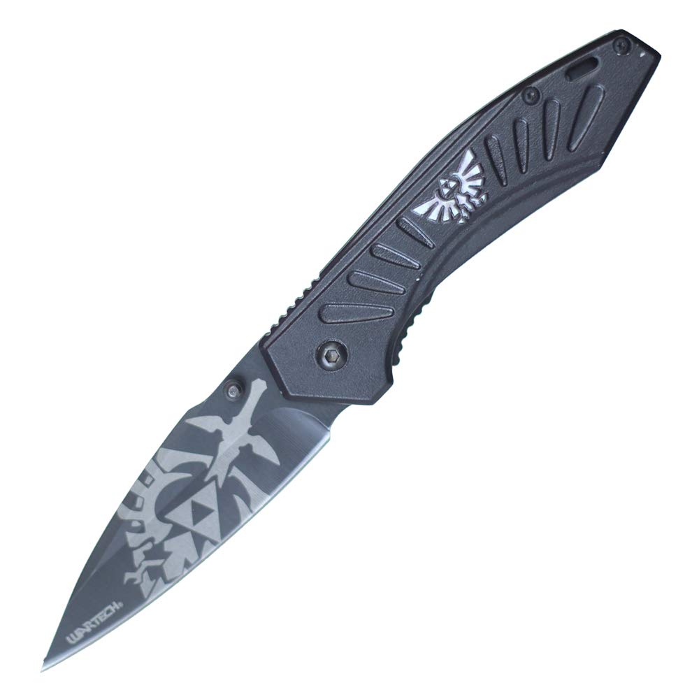 Wartech PWT313 Thumb Open Spring Assisted Twilight Princess Replica Handle Pocket Knives (PWT313BK)