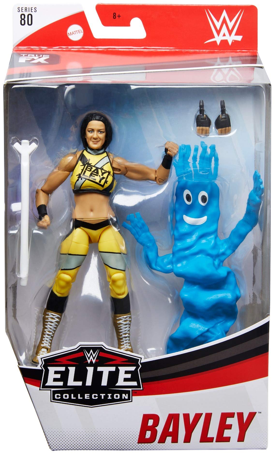 WWE Bayley Elite Series #80 Deluxe Action Figure with Realistic Facial Detailing, Iconic Ring Gear & Accessories