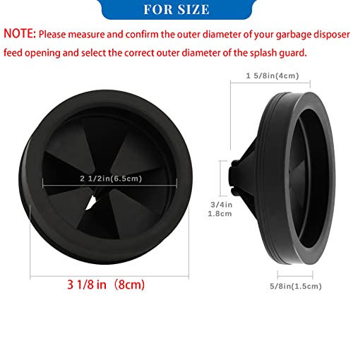 Garbage Disposal Splash Guard Collar Sink Baffle, Food Waste Disposer Accessories for Waste King, Whirlaway and GE Models (3 1/8 Inch in Diameter) by CLEESINK