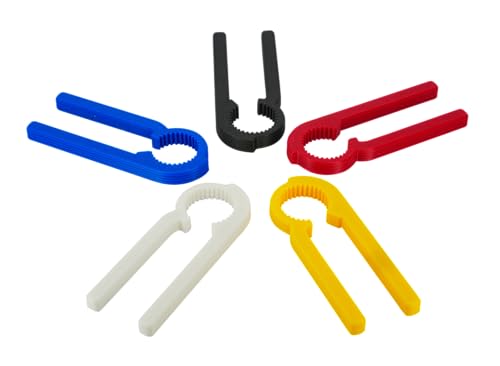 Compact Twist Beverage Bottle Opener and Tightener - Bottle Cap Gripper - Easily fits in the Pocket or Bag (Black)