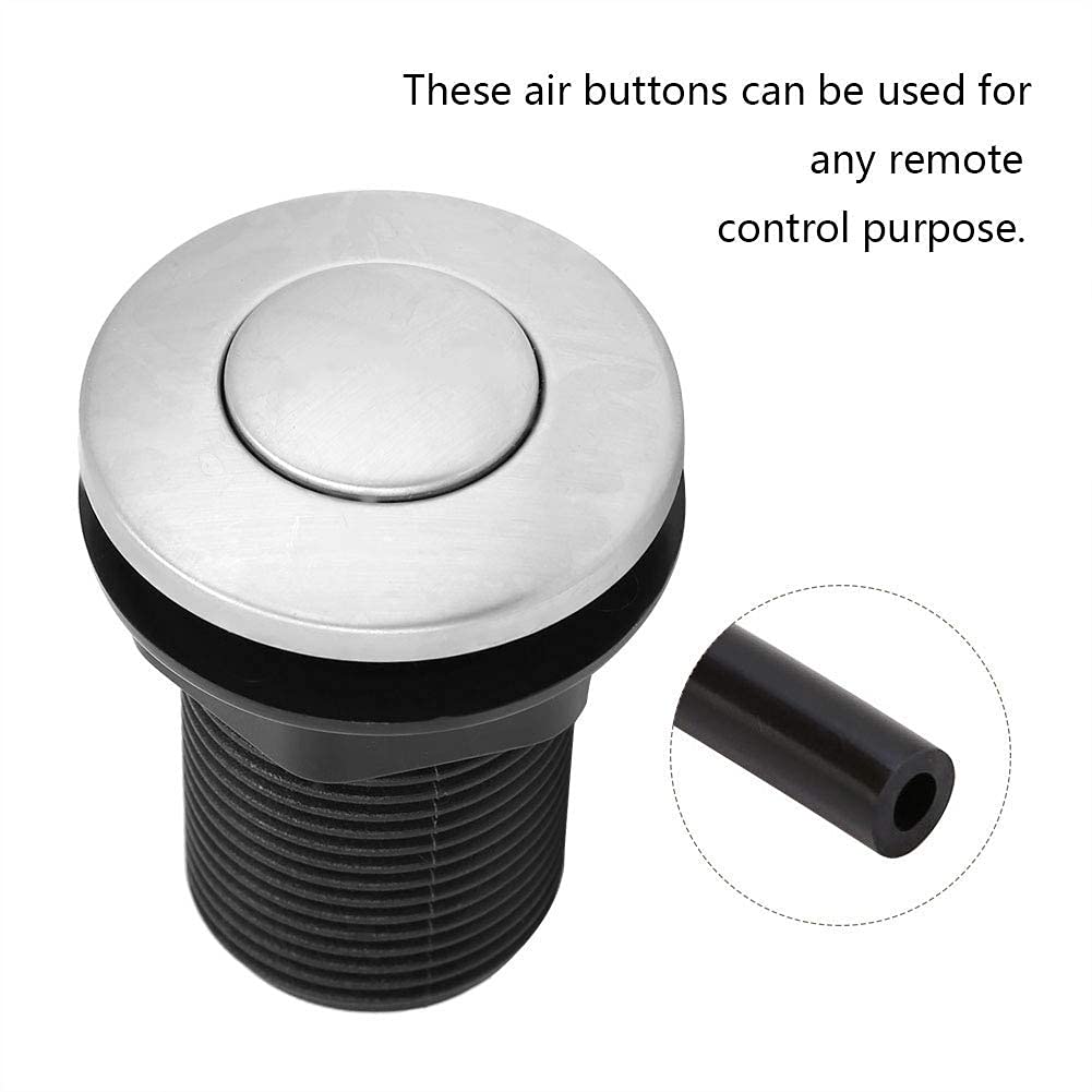 Garbage Disposal Air Switch, Garbage Disposal Air Switch 304 Stainless Steel Button on The Top of The Sink for Food Garbage Disposal Replacement