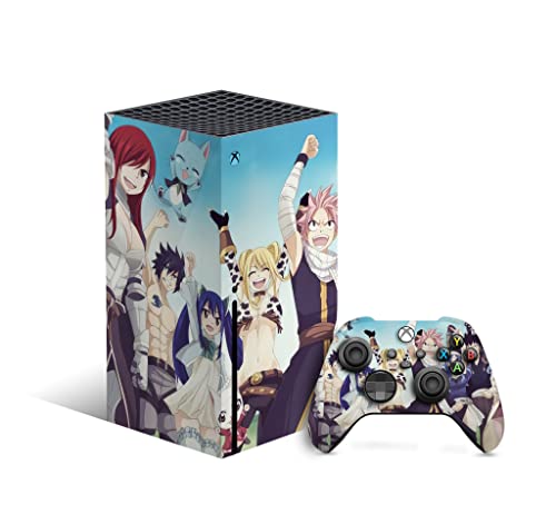 Dragon Magic Boy Anime X-box-Series-X Console and Controller Skin Set, Skin Wrap Decal Kit