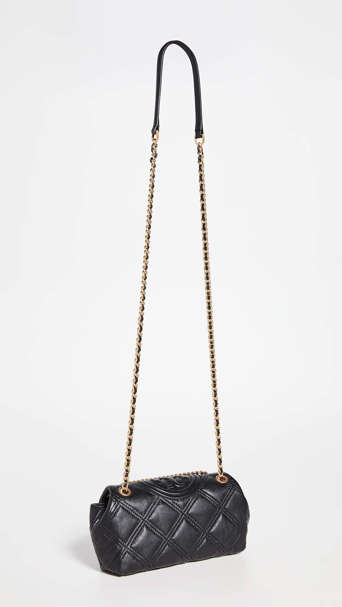 Tory Burch Women's Fleming Soft Mini Bag, Black, One Size
