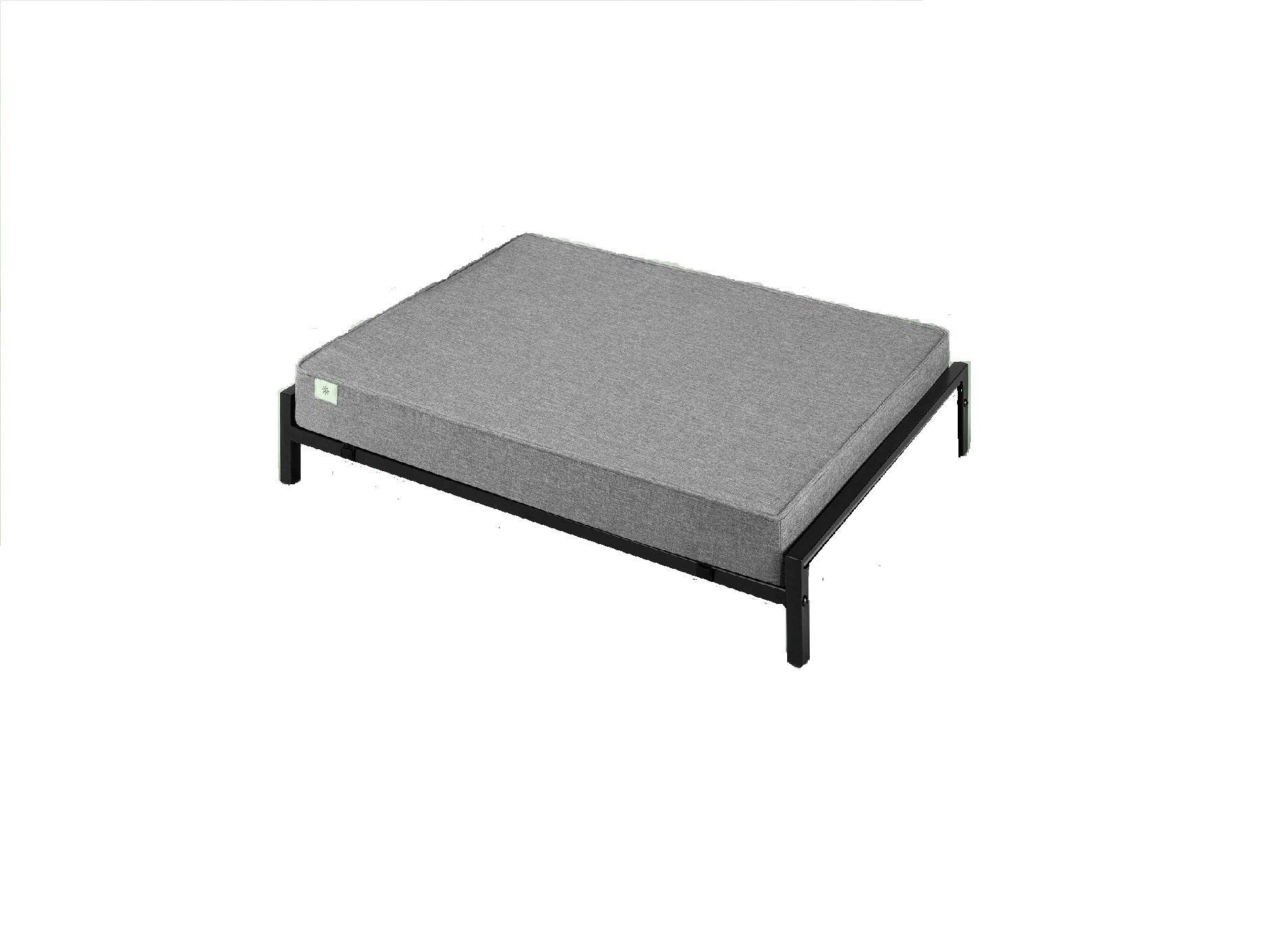 ZINUS Elevated 4 Inch Comfort Mattress Set Small Pet Bed, Black