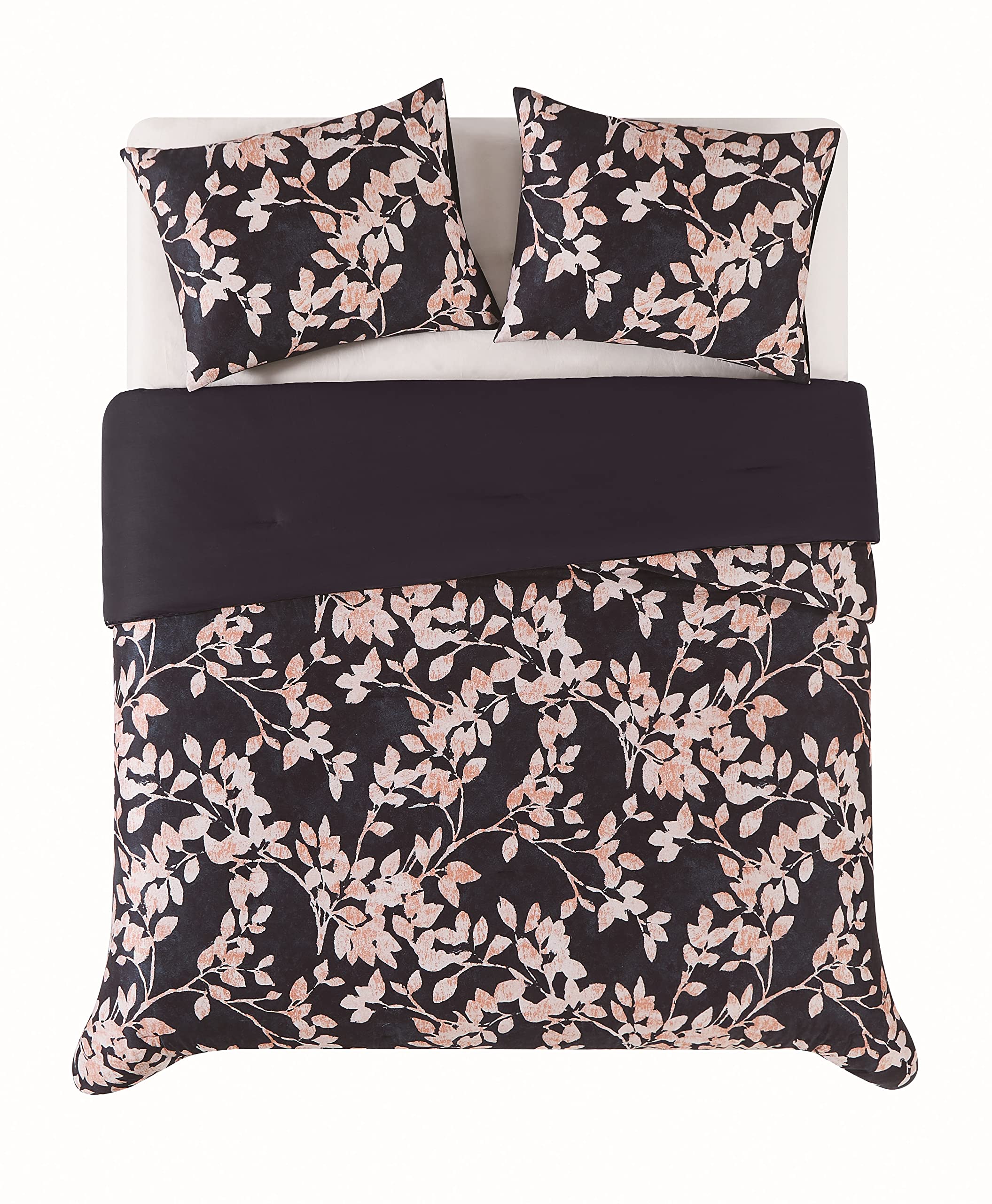 Vince Camuto Amaya Floral Set, King, Blue/Pink Duvet