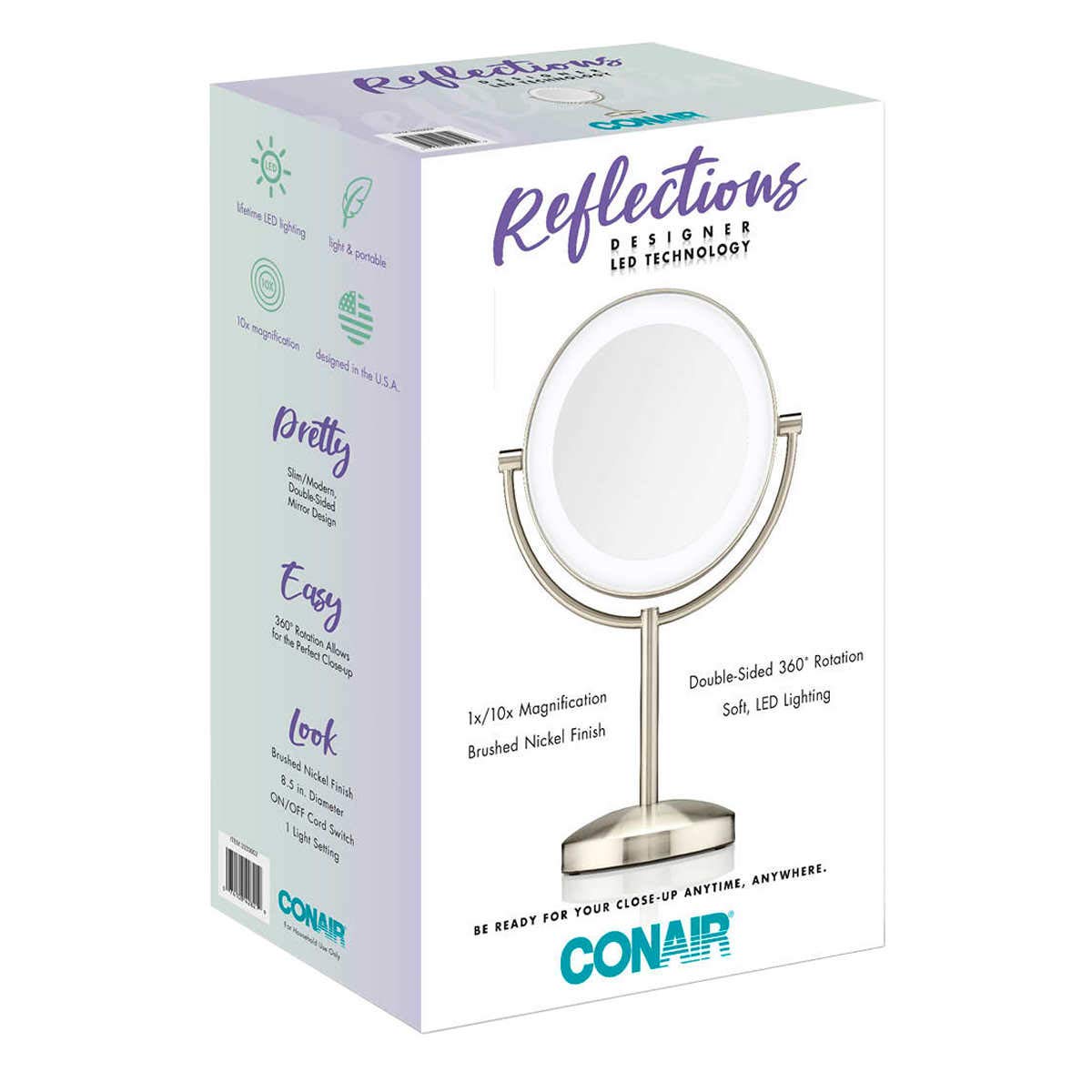 Conair Tabletop Mount Reflections LED Lighted Magnifying Mirror (BE21GD)