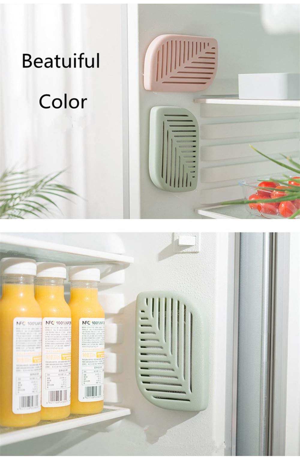 Toxz Refrigerator Deodorization Box,Live Bamboo Box Wardrobe in Addition to Taste Box,Charcoal in Addition to Taste Bag Storage Box,15 10 cm,with Box and Carbon Bag