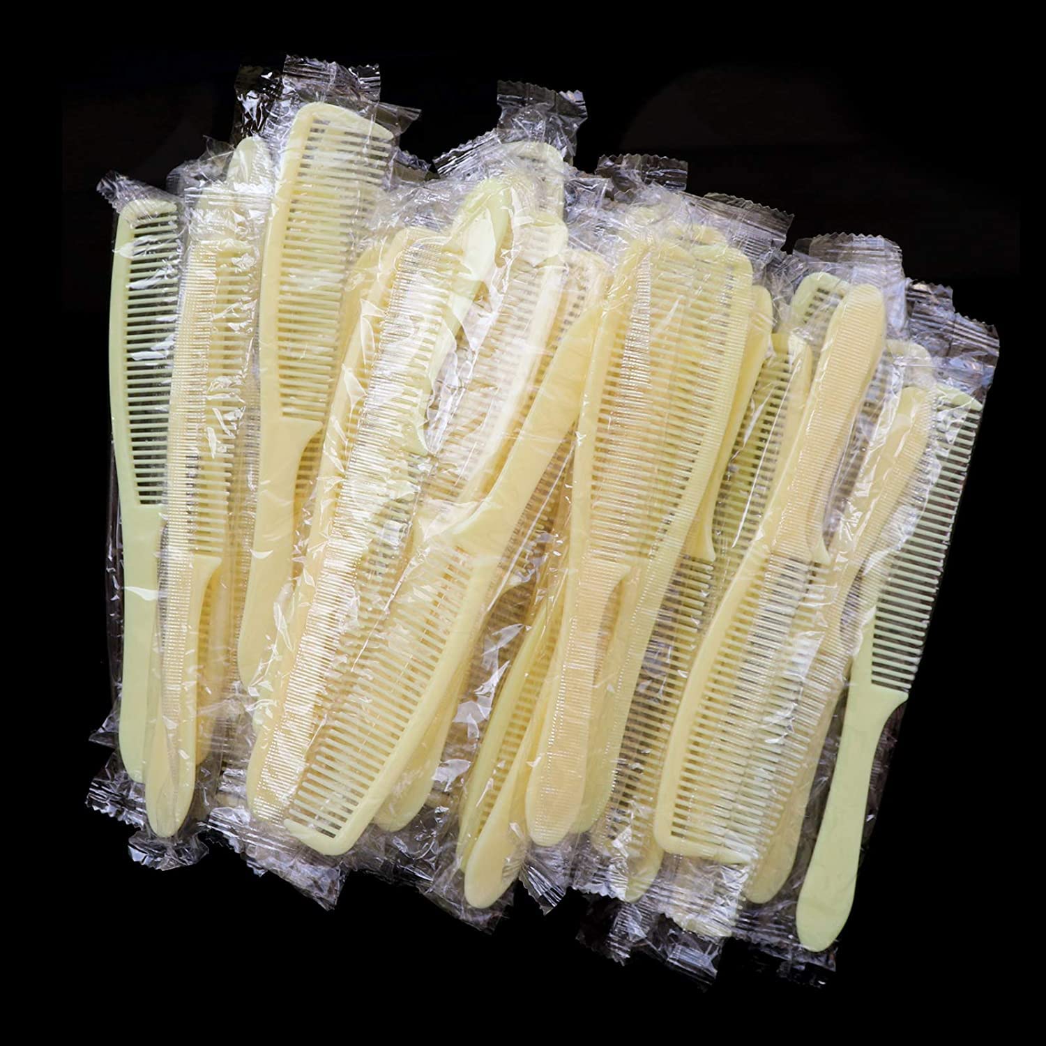 Combs Individually Wrapped,Combs In Bulk Individually Wrapped,Bulk Combs For Homeless Individually Wrapped--Suitable For Hotel,Air Bnb,Shelter/Homeless/Nursing Home/Charity/Church （60 pcs）
