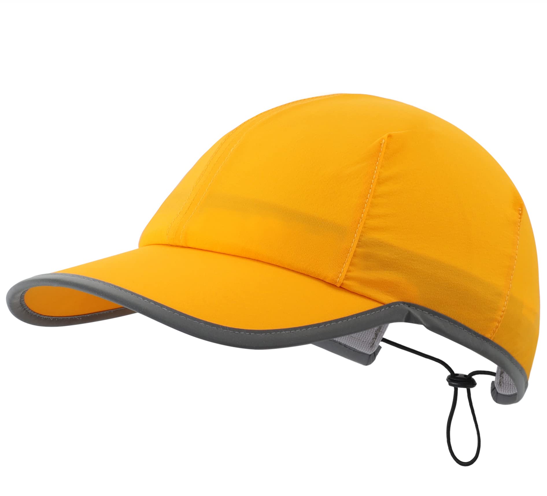 Connectyle Outdoor Breathable Relaxed Fit Running Hat Quick Dry Adjustable Tennis Sports Cap Orange