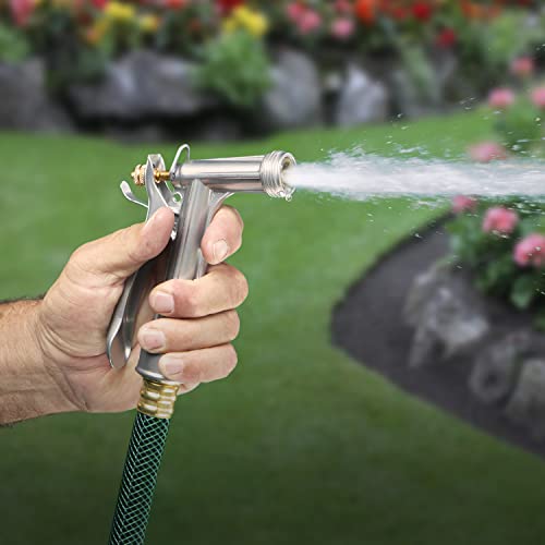 Melnor 65033-AMZ Heavy Duty Metal Nozzle with QuickConnect Product Adapter Amazon Bundle, Classic Design