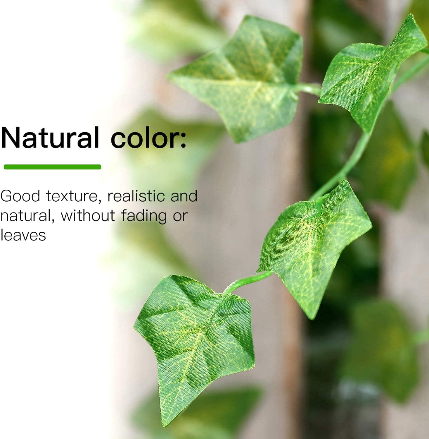 ZUGJAM 83 Ft (12pcs) Artificial Greenery Fake Ivy Leaves Hanging Vine Plant Garland for Garden Wedding Party Home Wall Decoration