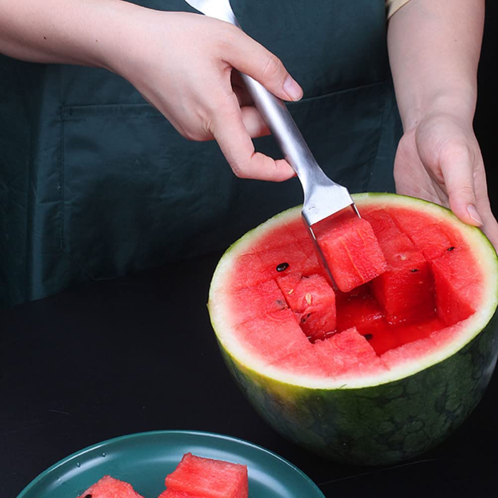 DOITOOL Watermelon Fork Slicer Cutter Multipurpose Fruit Slicer Watermelon Knife Gadgets Family Parties Camping