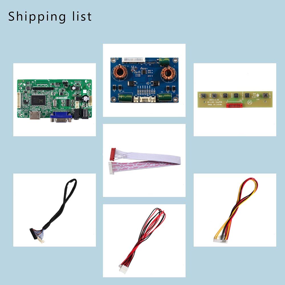FanyiTek for 24 inch 1920x1200 LM240WU6 SDA1 eDP 50 pin WLED LCD Display HDMI VGA Controller Board
