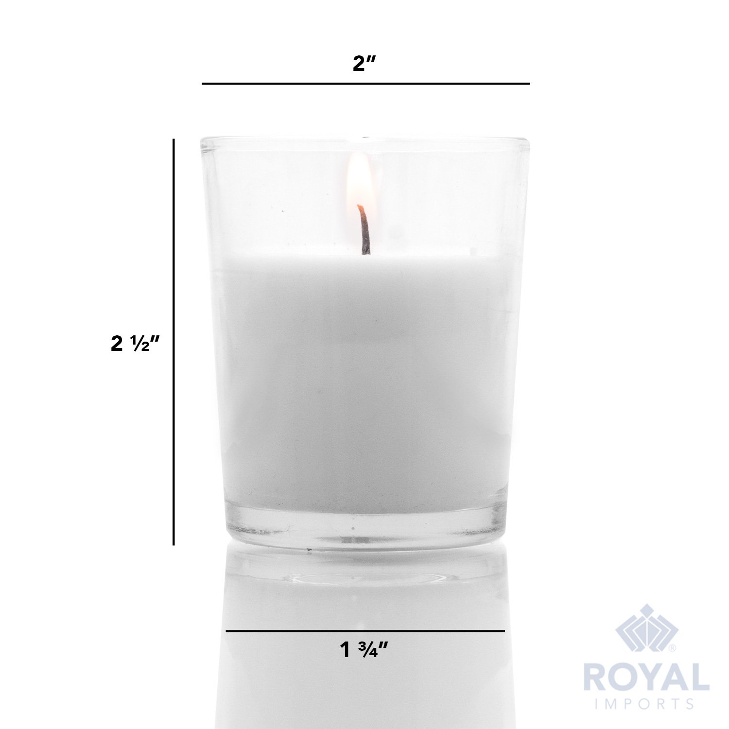 Royal Imports Unscented Clear Glass Votive Candles, Long 10 Hour Burn Time, for Home, Spa, Wedding, Birthday, Holiday, Restaurant, Party, Birthday, 72 Pack