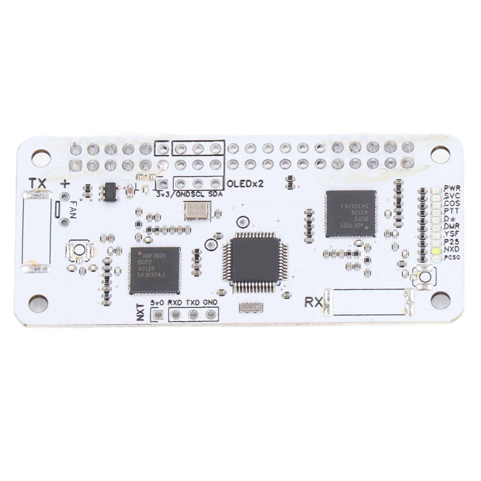 Gaeirt Duplex Hotspot Board, for ARM Processor MMDVM Hotspot Module Kit Wide Frequency Range Compact Size with Patch Antennas for Electronic Equipment